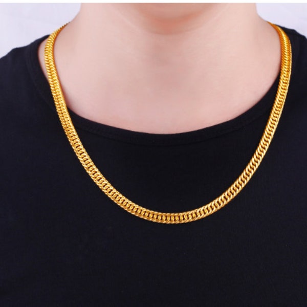 24k Gold Chain - Etsy
