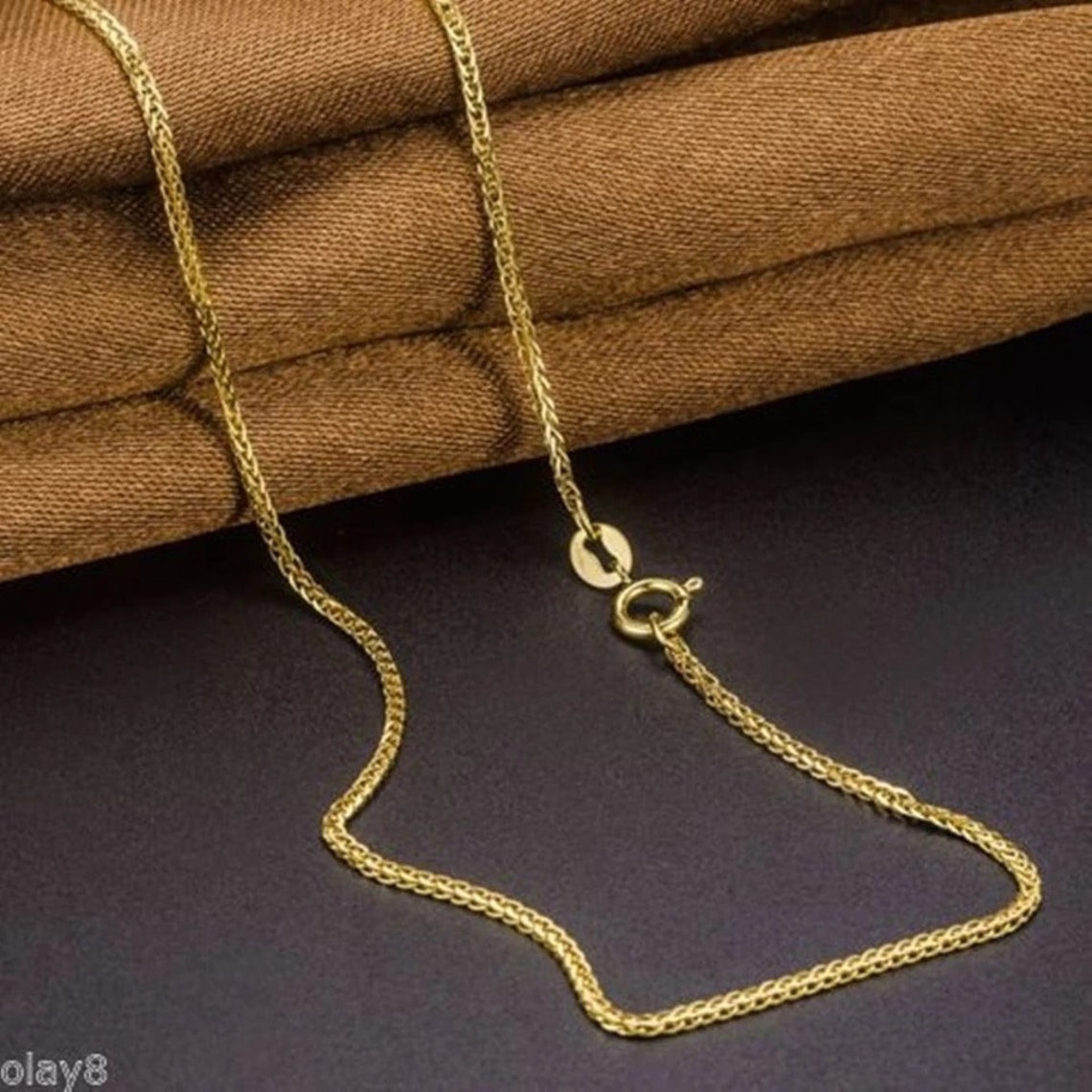 Best Seller Minimalist Jewelry 18K Gold Au750 Fine Gold Chain - Etsy