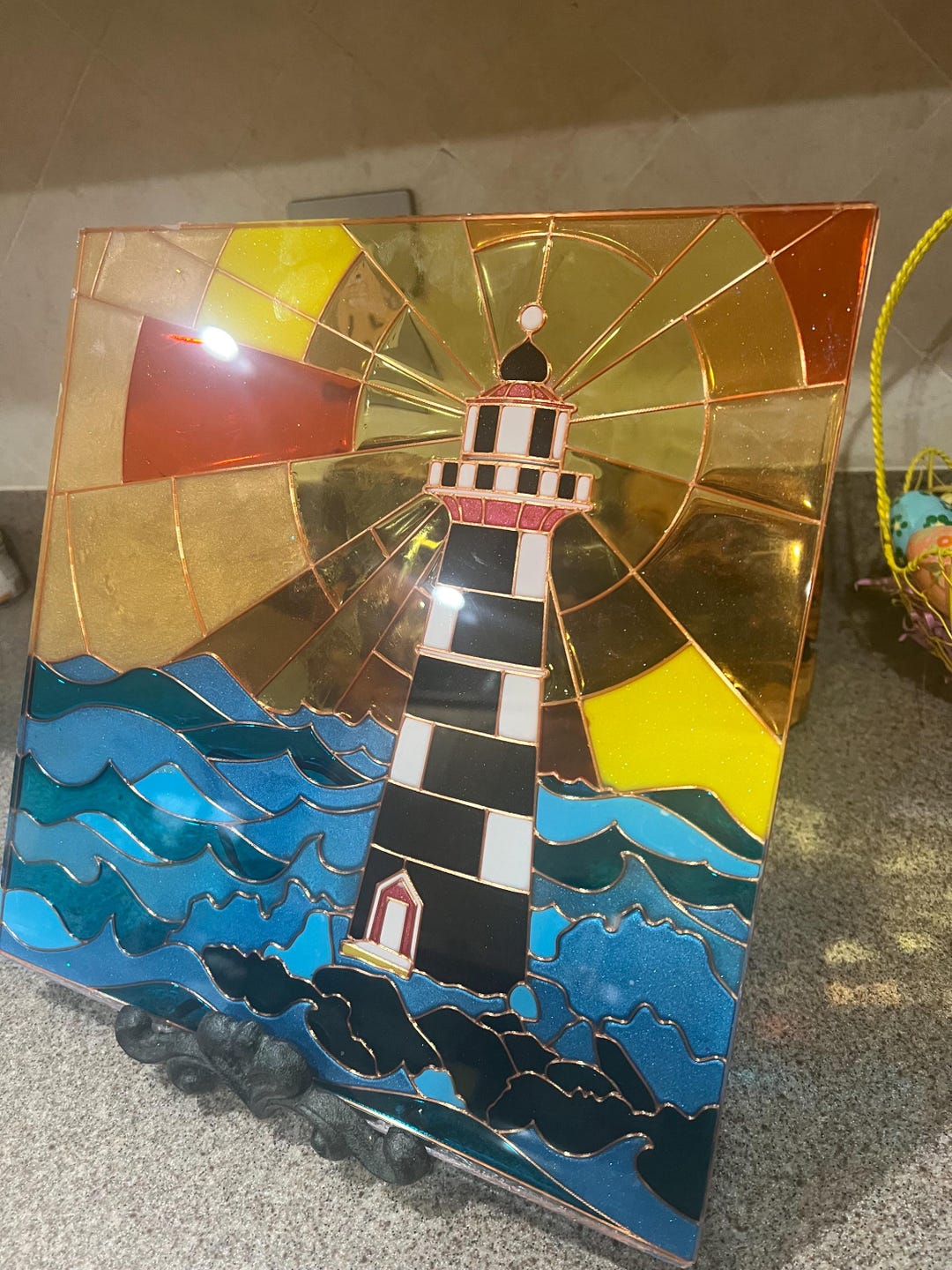 Resin Artwork -12x12 Lighthouse - Etsy