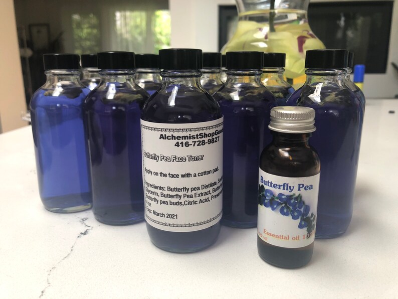 Butterfly/blue Pea Extract Toner/any Skin Type / Moisturizing/ Rosacea ...