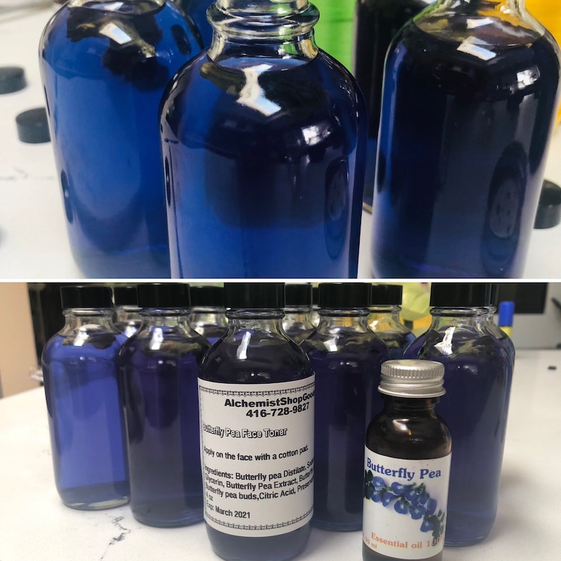Butterfly/blue Pea Extract Toner/any Skin Type / Moisturizing/ Rosacea ...