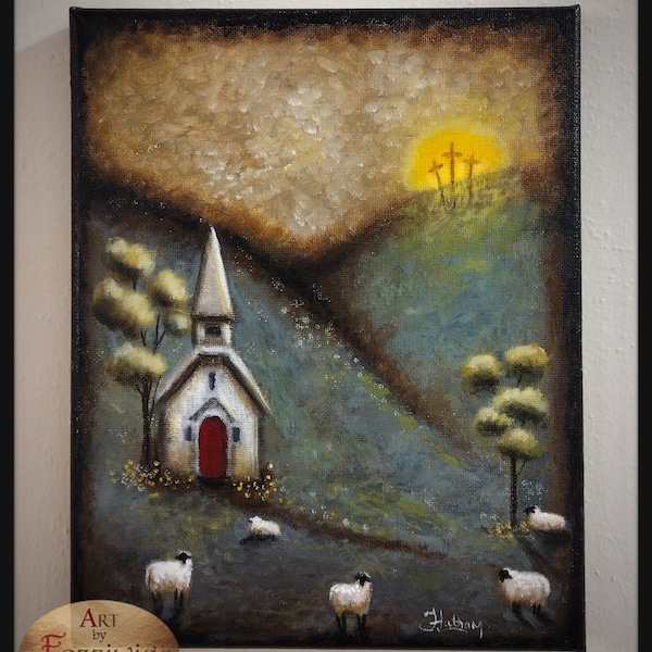 Primitive Painting - Etsy