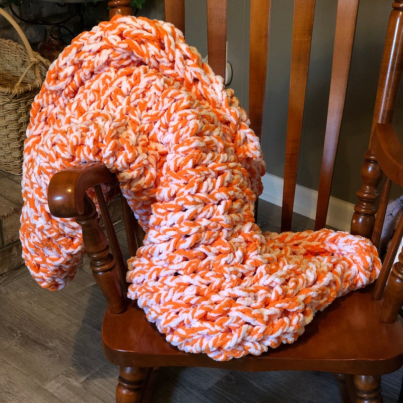 Orange Blanket - Etsy