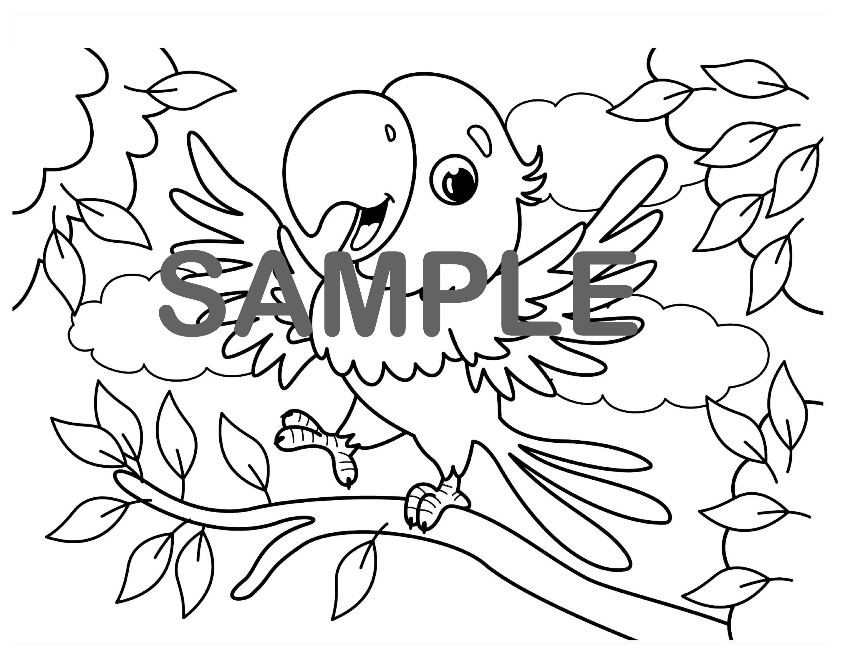 40 Animal/bugs Coloring Sheets; Sea Animals; Flying Animals; Bugs; Kids ...