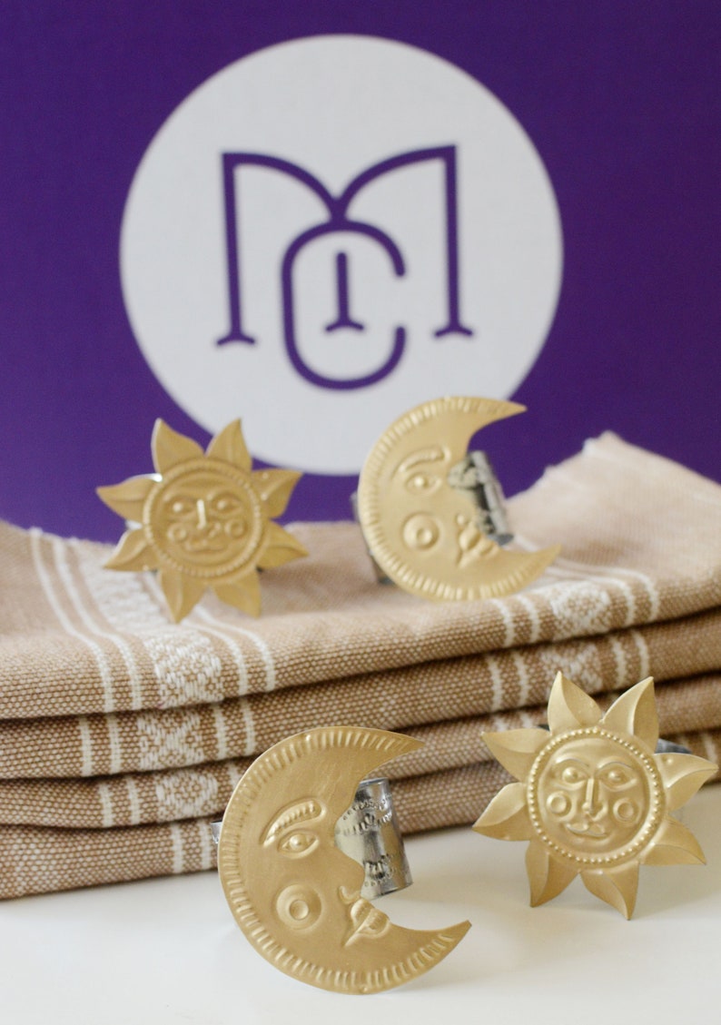 Handwoven Mexican Napkin and Napkin Ring Set - Etsy