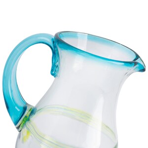 Hand Blown Glass Pitcher - Etsy