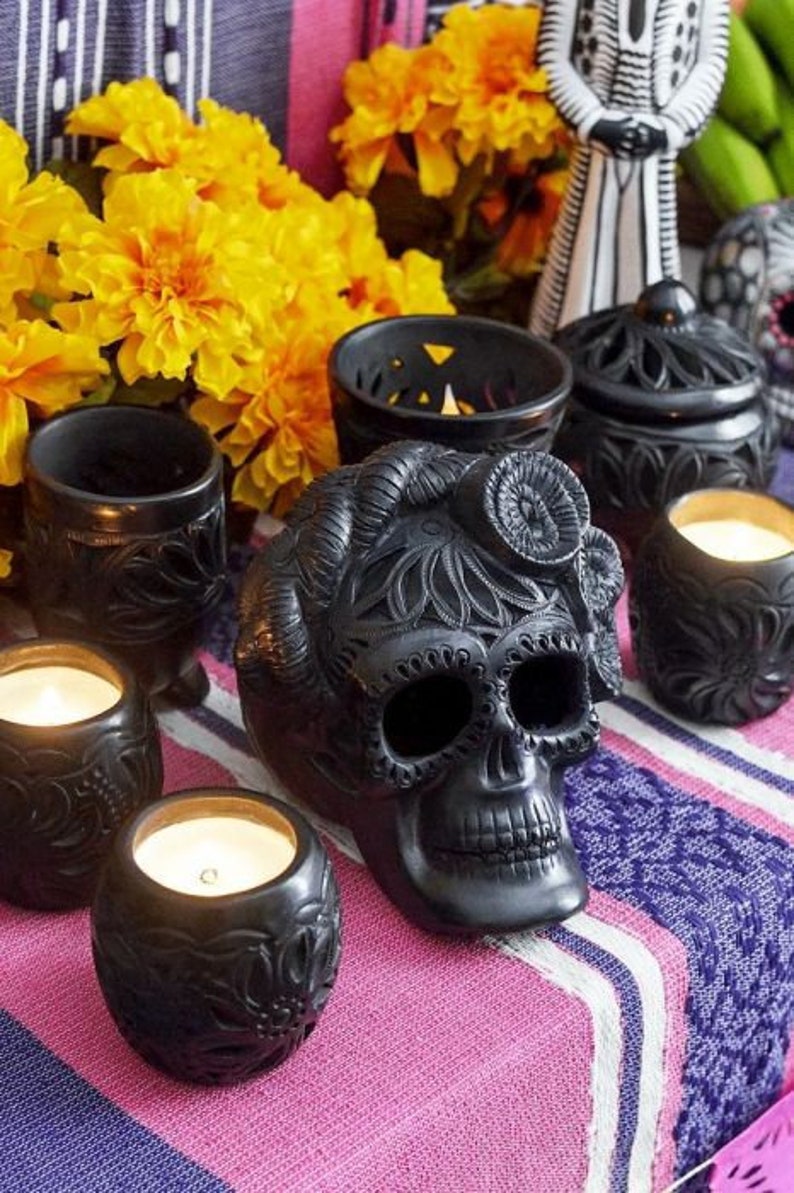 Dia De Los Muertos Set, Ofrenda Set. Day of the Dead Hand Made From ...