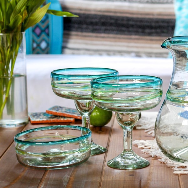 Hand Blown Drinking Glasses - Etsy