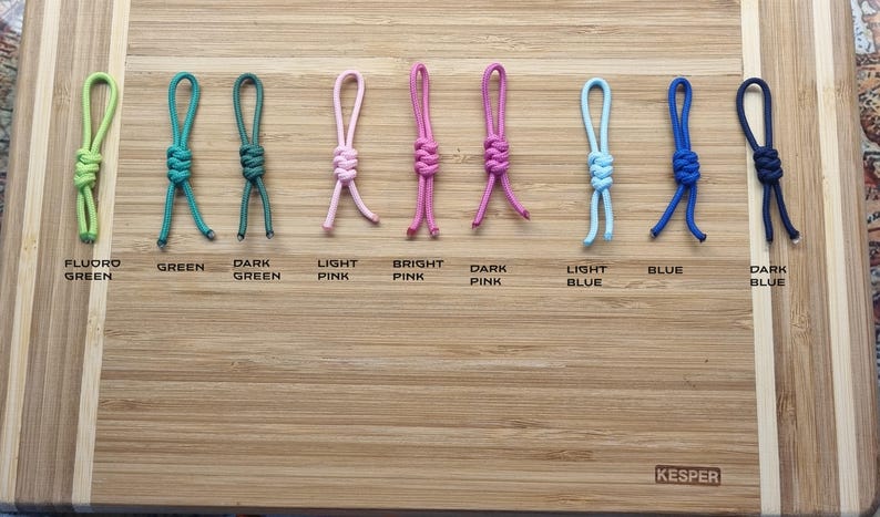 Simple Minimalist Tri-colour Snake Knot Paracord Keychain - Etsy