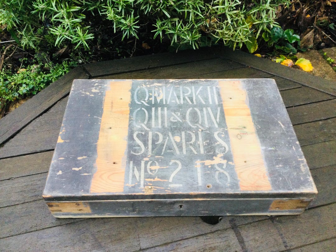 Vintage British Military Wooden Spares Box - Etsy