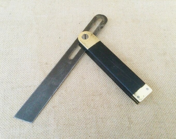Vintage English Brass Fitted 8” Carpentry Slide Bevel - Etsy