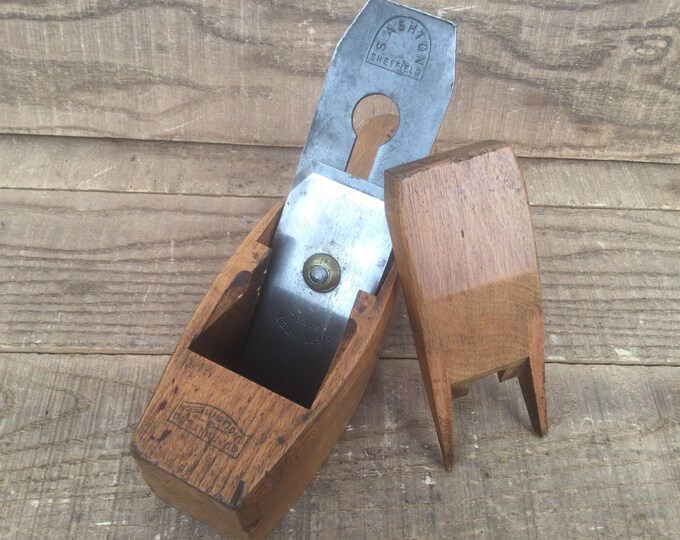 Vintage British Beechwood 7 1/2” Coffin Plane 2” Ashton Cutter - Etsy