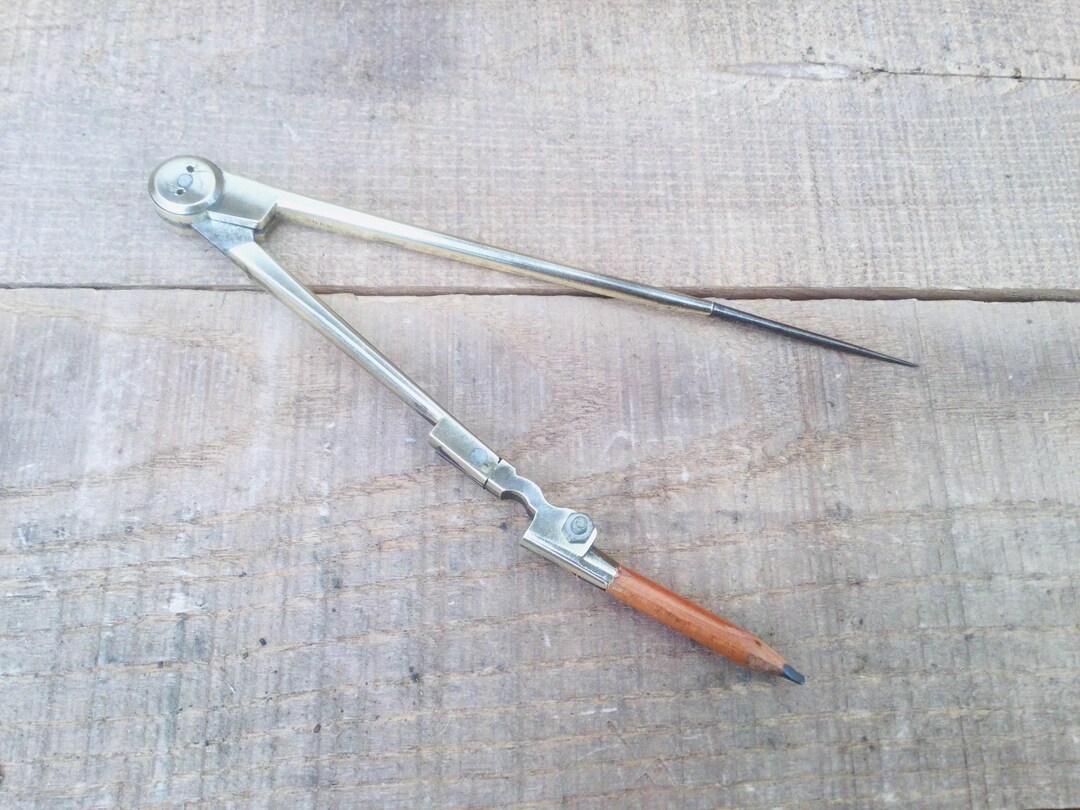 Vintage Brass Draughtsman Drawing Compass Dividers - Etsy