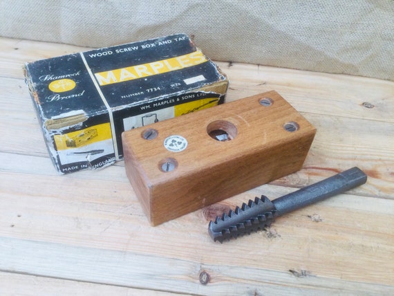 Vintage Marples 1 Wood Screw Box & Tap No 7734 | Etsy