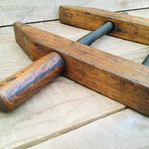 Antique Carpenters Wooden Parallel Screw Clamp - Etsy