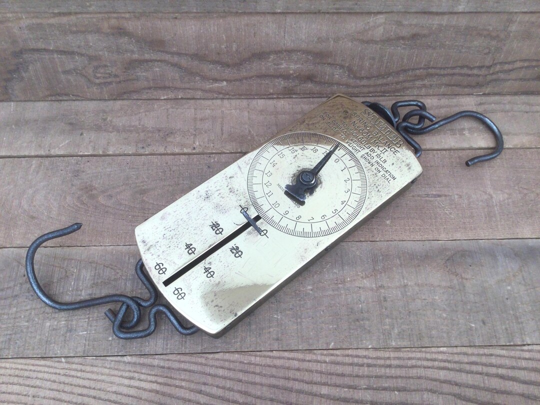 Vintage Salter No.60m Brass Spring Scale Mk II, Made in England - Etsy
