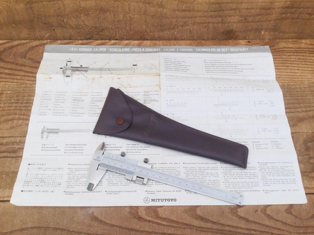 Mitutoyo 15cm Vernier Caliper With Original Pouch & Documentation - Etsy