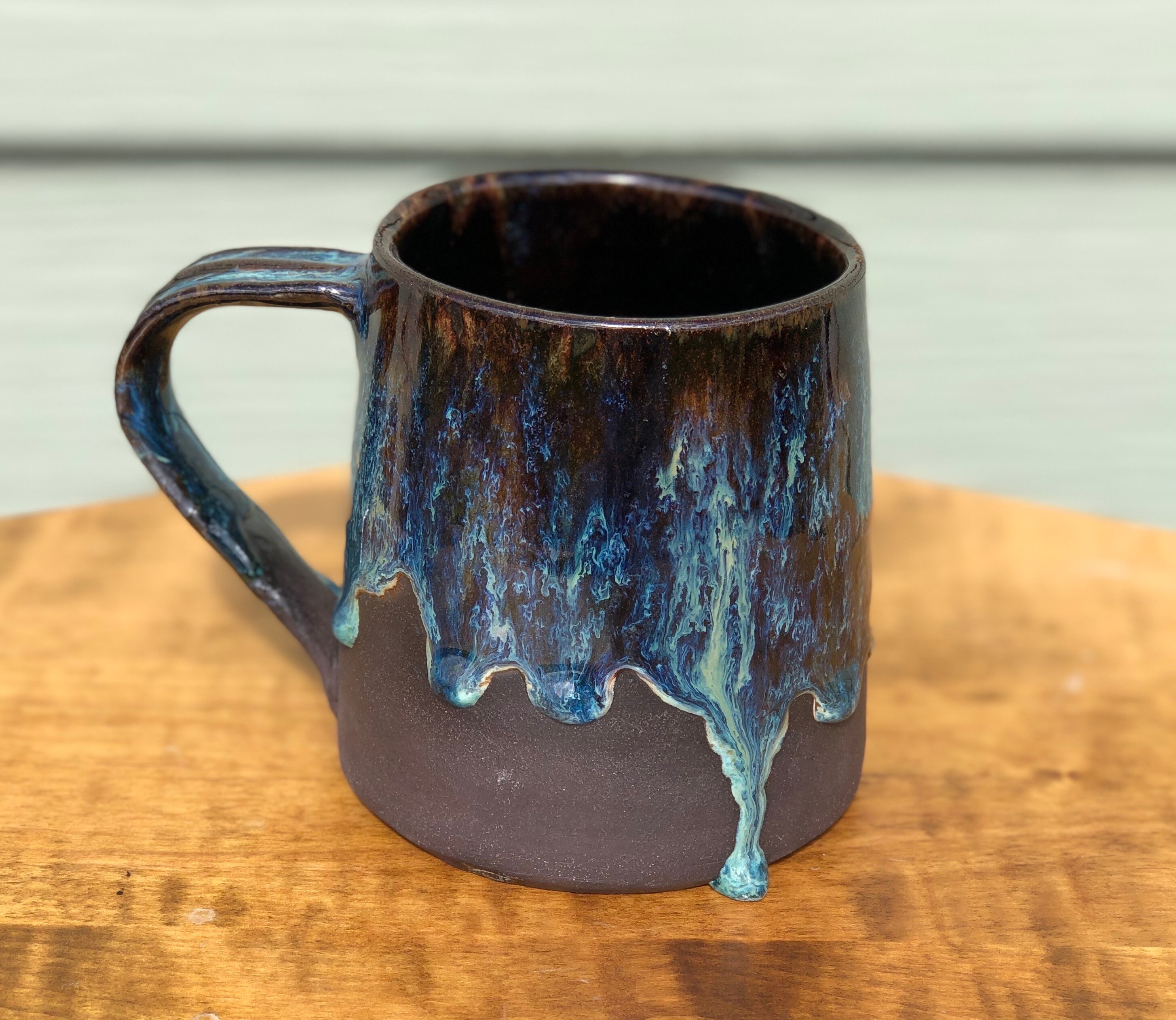 Cosmic Mug, Dripping Glaze, 16 Oz - Etsy
