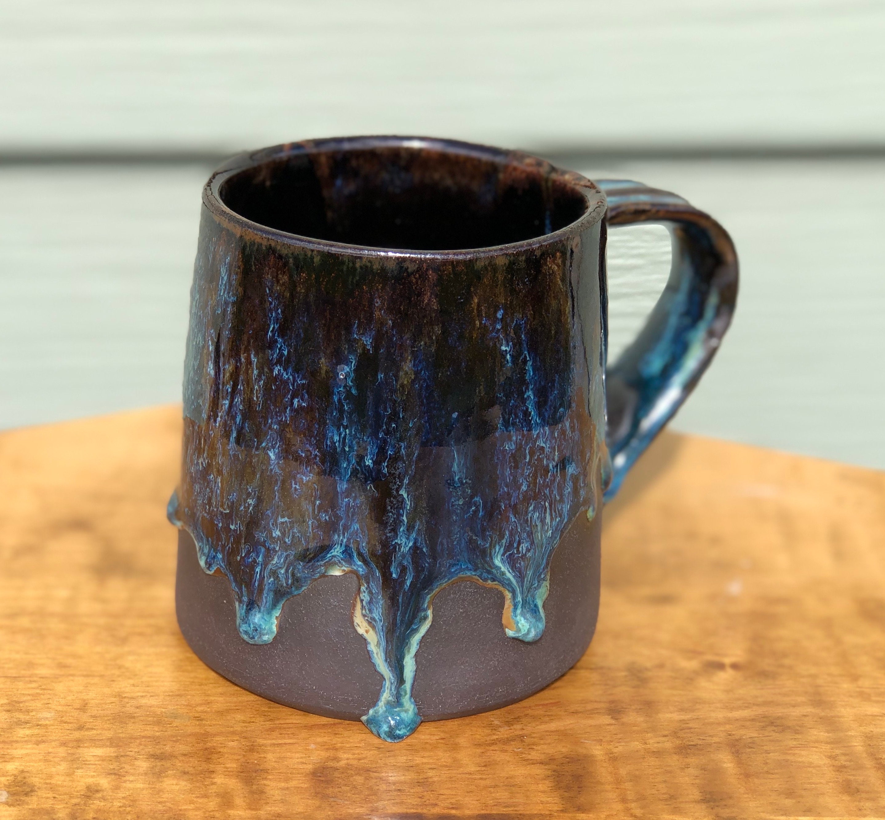 Cosmic Mug, Dripping Glaze, 16 Oz - Etsy