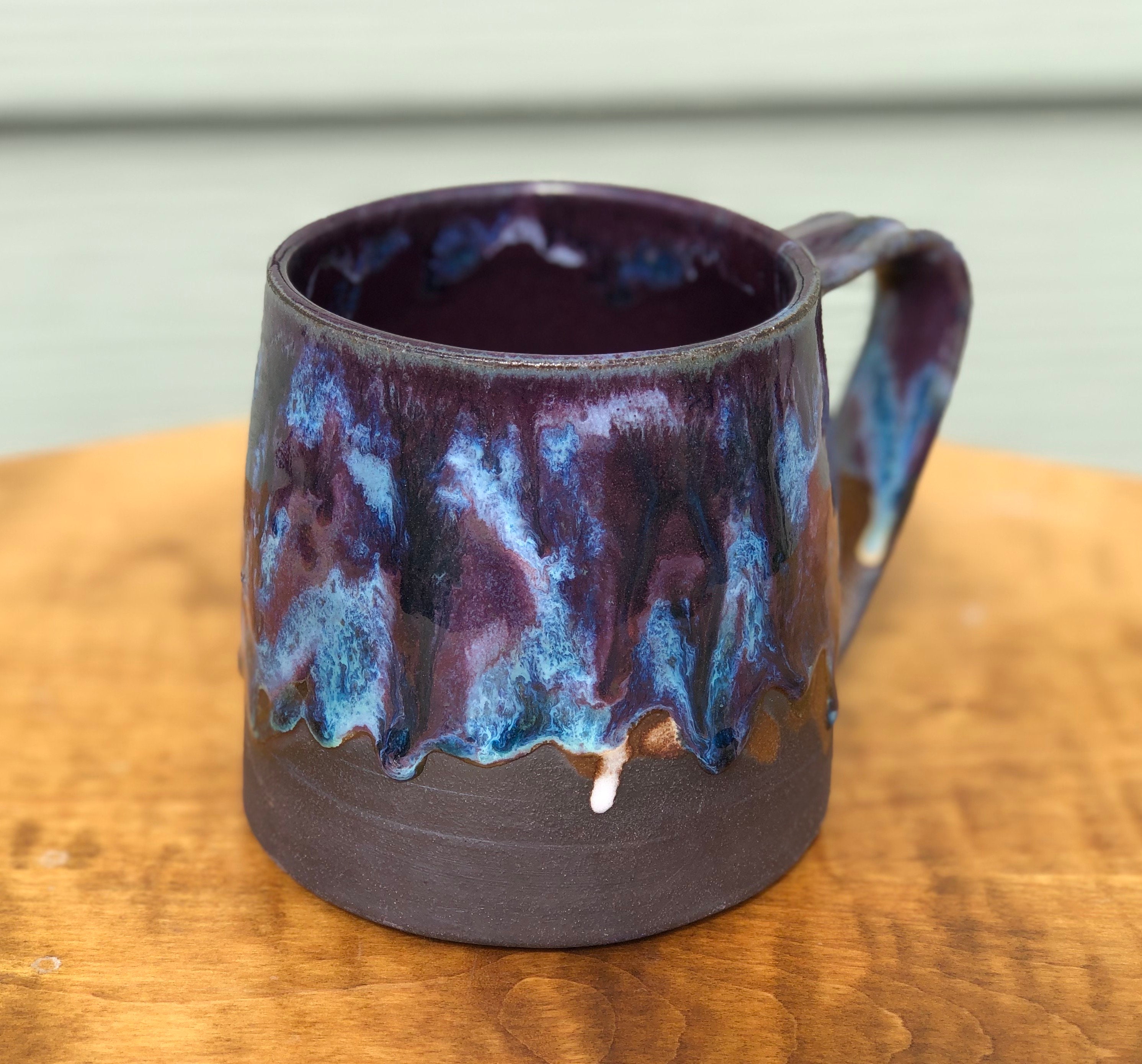 Cosmic Mug, Dripping Glaze, 16 Oz - Etsy