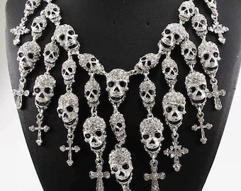 Rhinestone Skull - Etsy