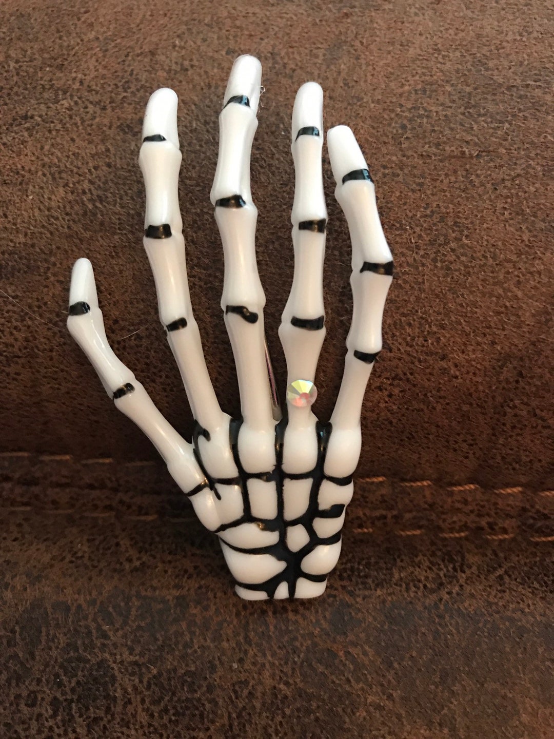 Personalized Skeleton Hand Gothic Hair Clips - Etsy