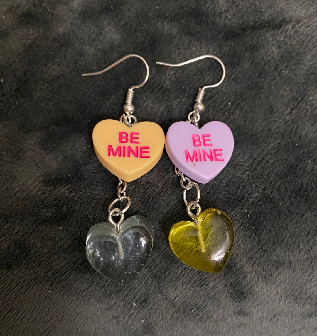 Handmade Be Mine Conversation Hearts and Gummie Heart Wire - Etsy