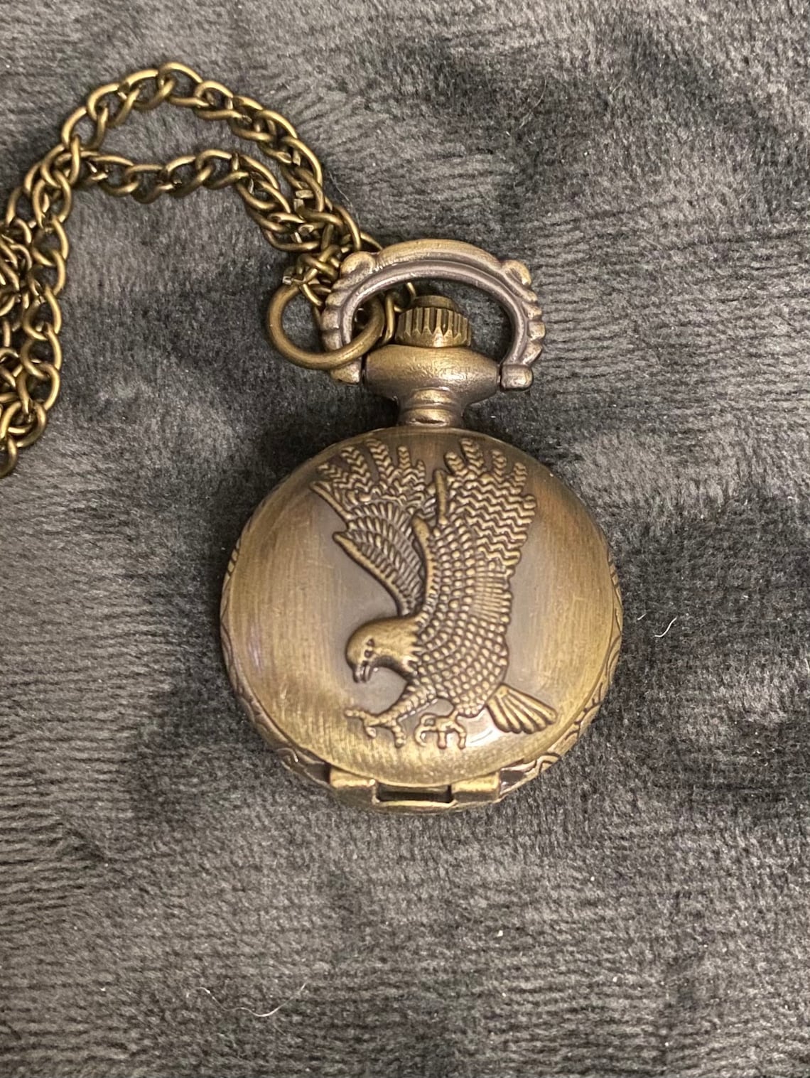 Vintage Eagle Pocket Watch New Battery | Etsy