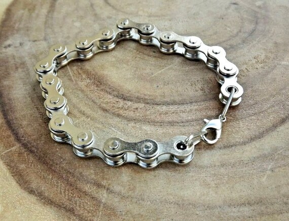 Motorcycle Chain and Bracelet Set - Handmade! - Gem