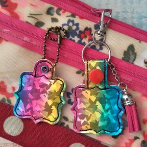 ITH Monogram Mini Decorative Blank Snap Tab & Eyelet Fob - Embroidery ...