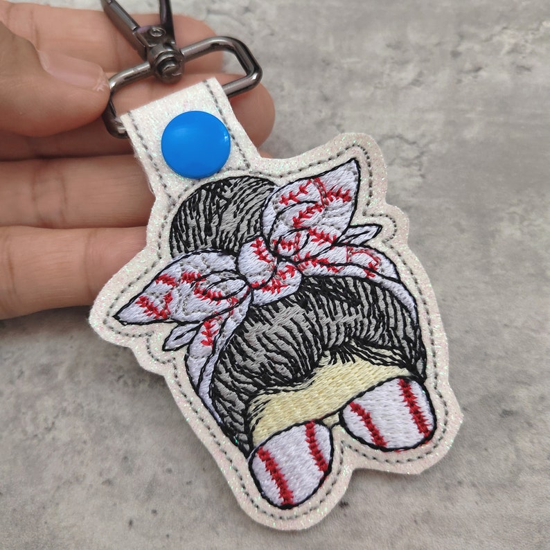 Baseball Mom Messy Bun the Hoop Snap Tab Machine Embroidery Designs ...