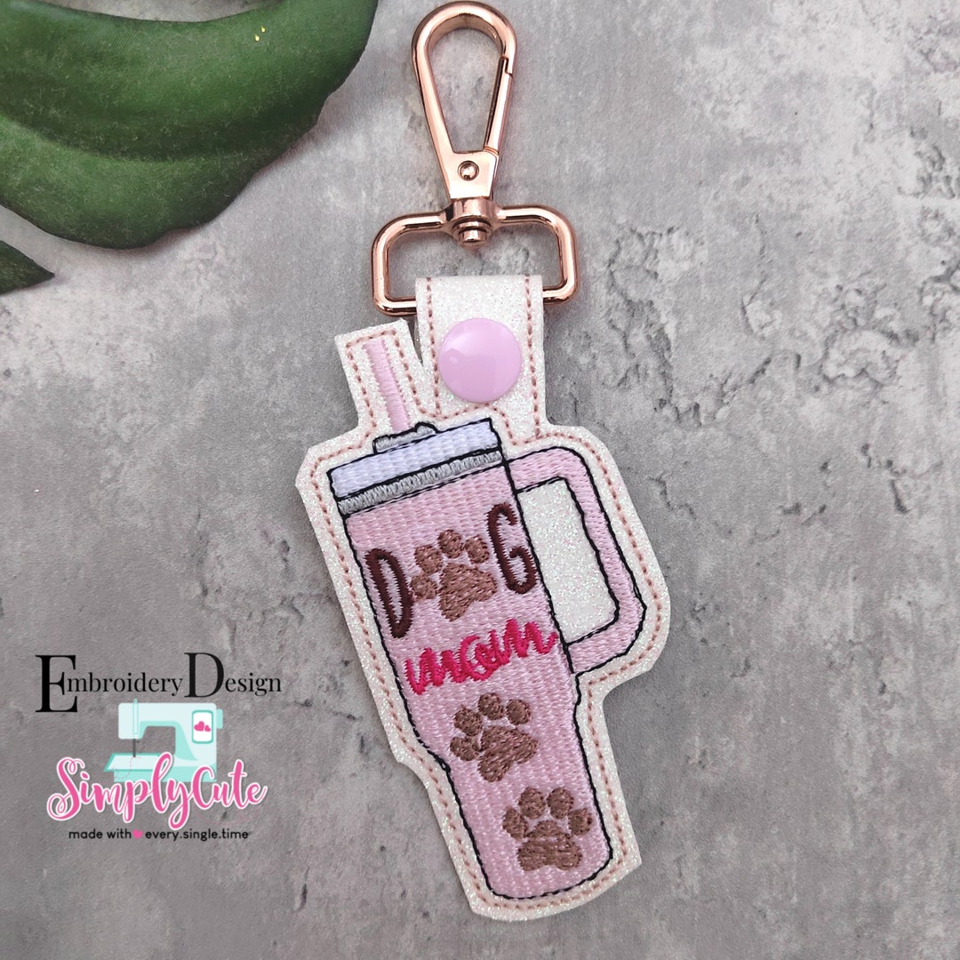 Dog Mom Embroidery Designs, ITH Embroidery Designs, Tumbler Dog Mom ...