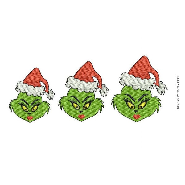 Grinch Embroidery - Etsy