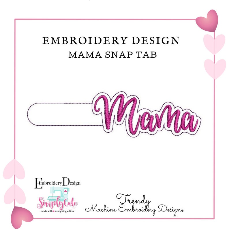 Mom Embroidery Design | Mama Embroidery Files Trendy | ITH Embroidery ...