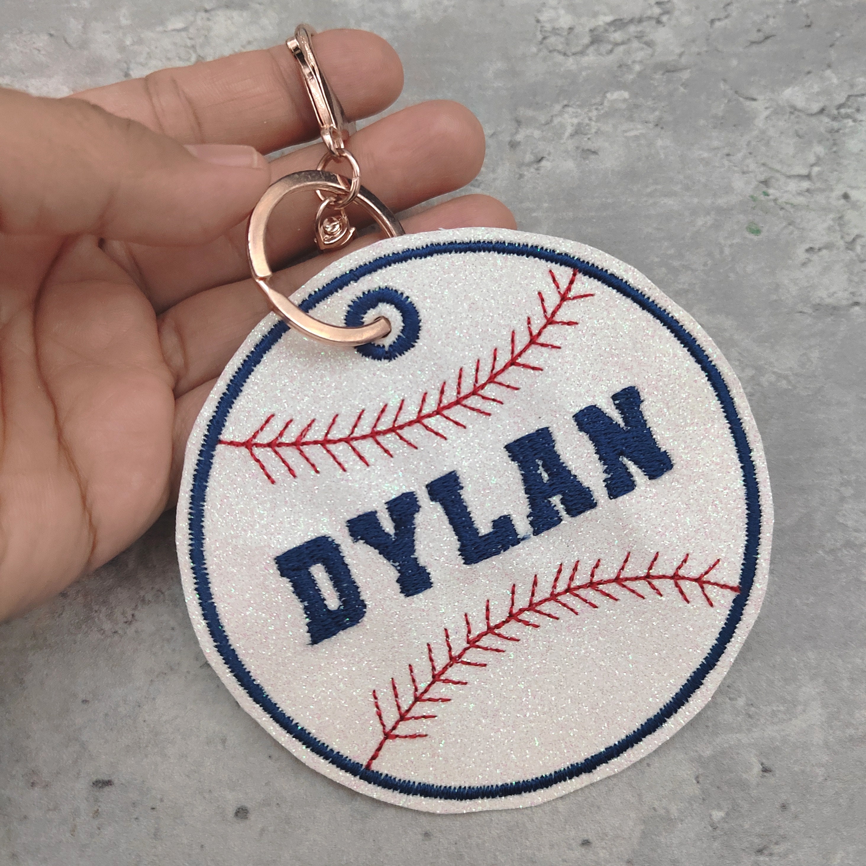 Personalize Sports Tag Baseball Embroidery Designs, ITH Bag Tag ...
