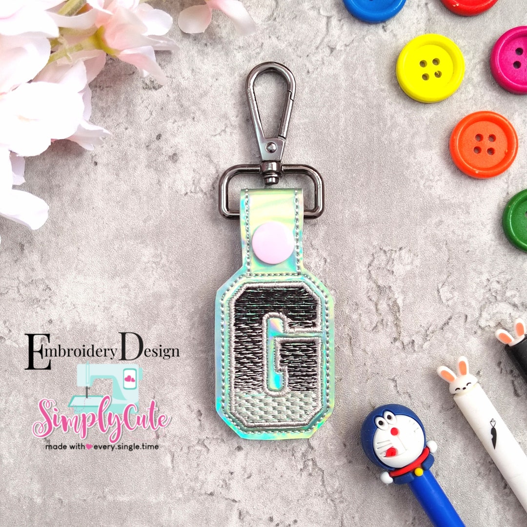 Embroidery Fonts Contain G Monogram Embroidery Designs for Making Key ...