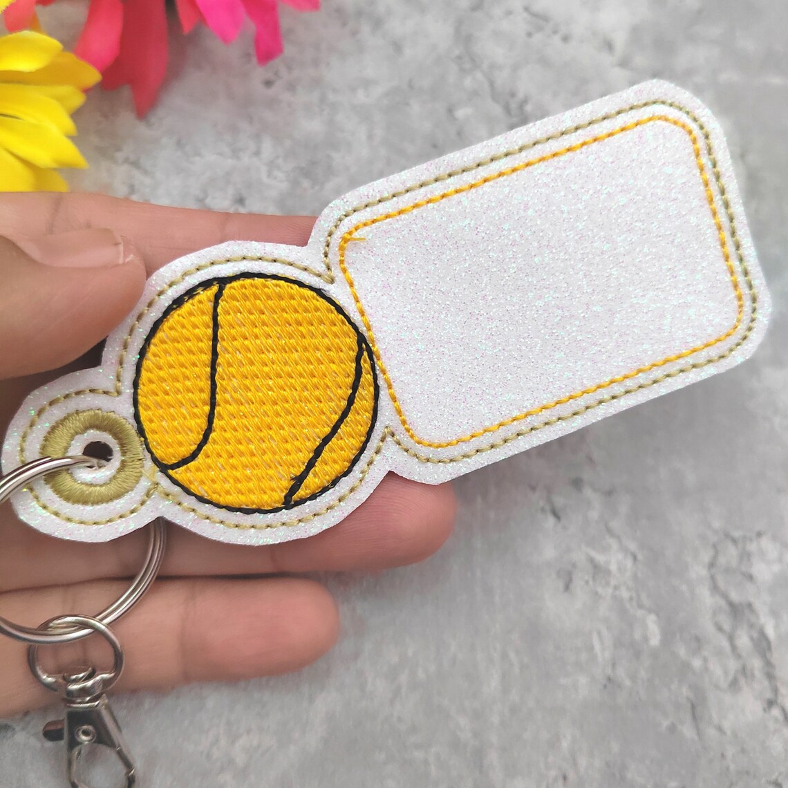 BLANK Key Fob | Sports Tag Embroidery Design | ITH Embroidery Files ...