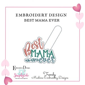 Mom Embroidery Design | Mom Embroidery Files Trendy | ITH Embroidery ...