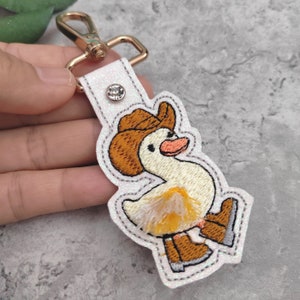 Fringe Duck Machine Embroidery Designs , ITH Snap Tab Embroidery Design ...