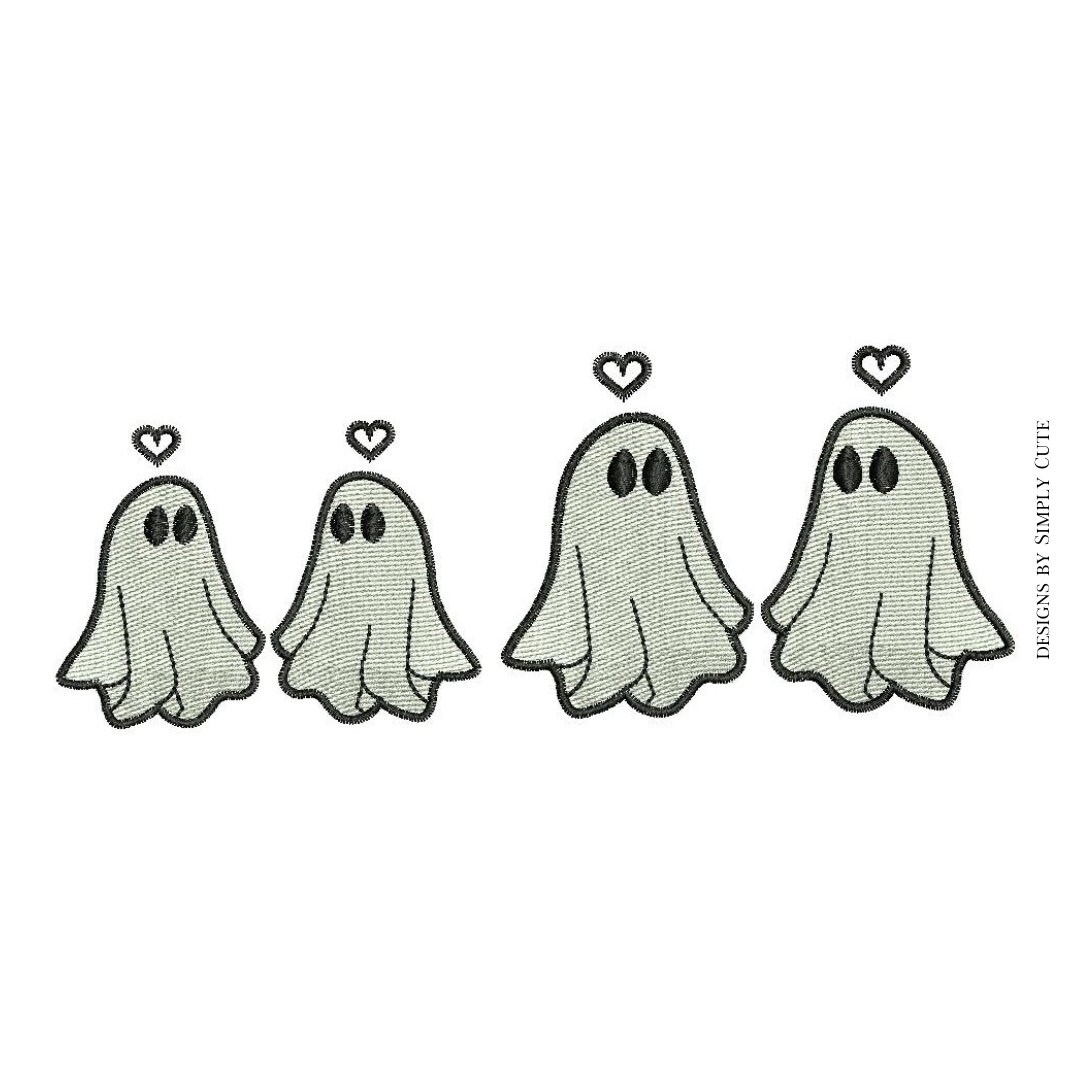 Halloween Embroidery Designs | Ghost Embroidery File | Ghost Embroidery ...