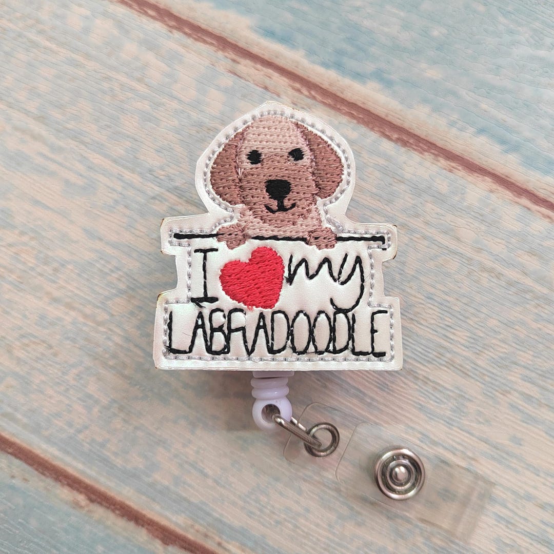 Labradoodle Dog Feltie Embroidery Designs, Cute Dog Feltie Embroidery ...