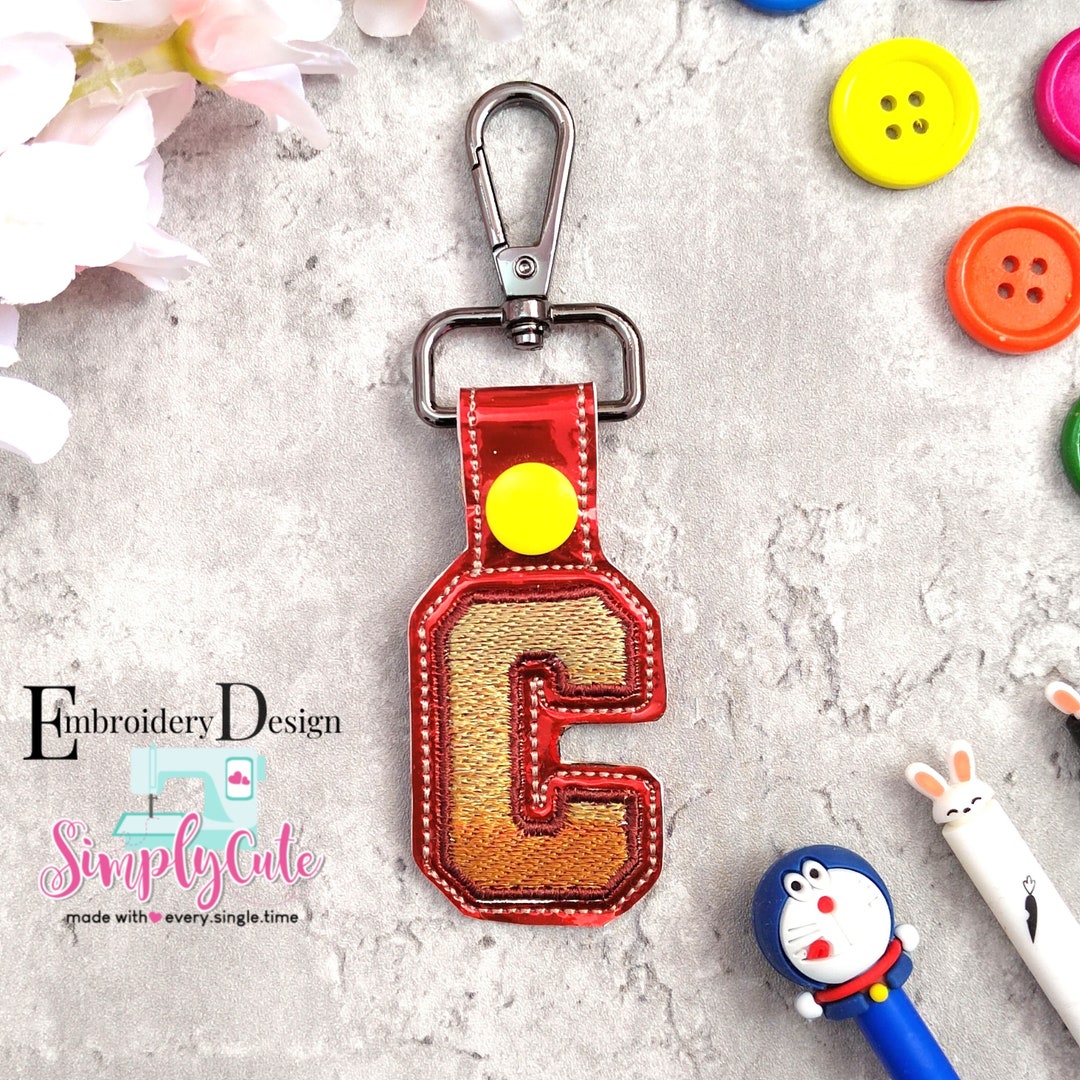 Embroidery Fonts Contain C Monogram Embroidery Designs for Making Key ...