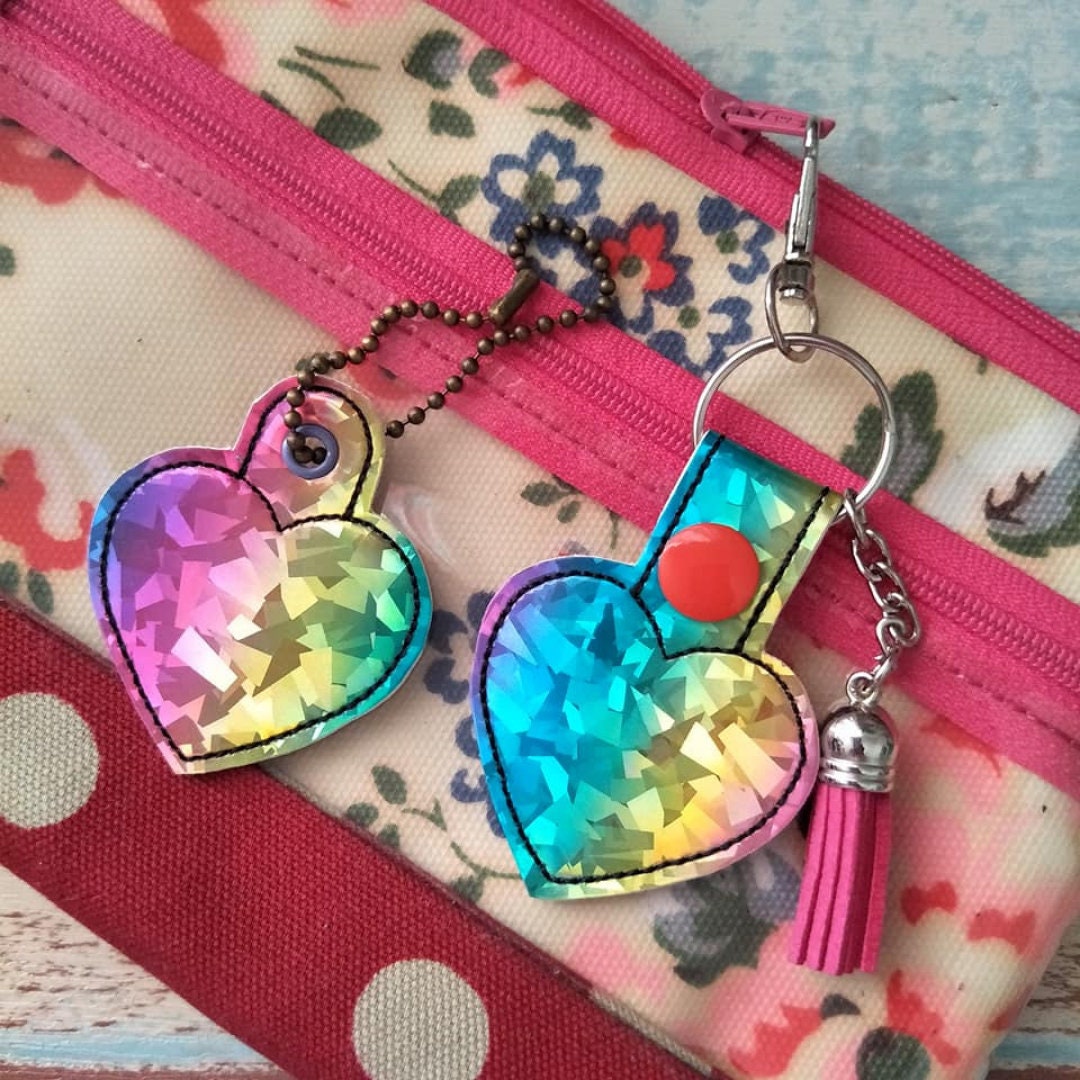 ITH Monogram Mini Love Blank Snap Tab & Eyelet Fob DIGITAL Embroidery ...