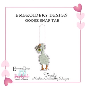 Silly Goose Embroidery Design | Goose Embroidery File | ITH Embroidery ...
