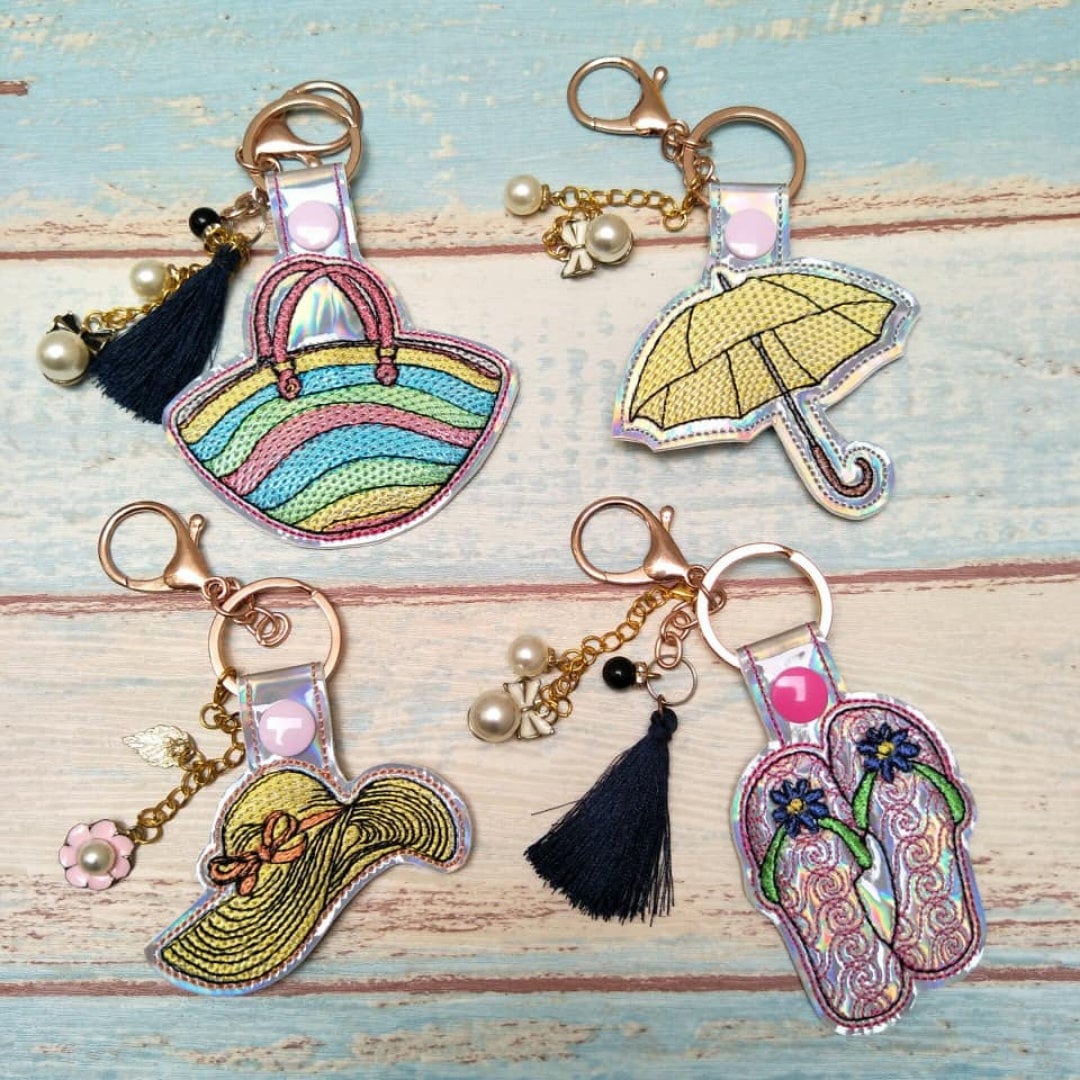 Bundle Machine Embroidery Designs Key Fob Embroidery Designs - Etsy