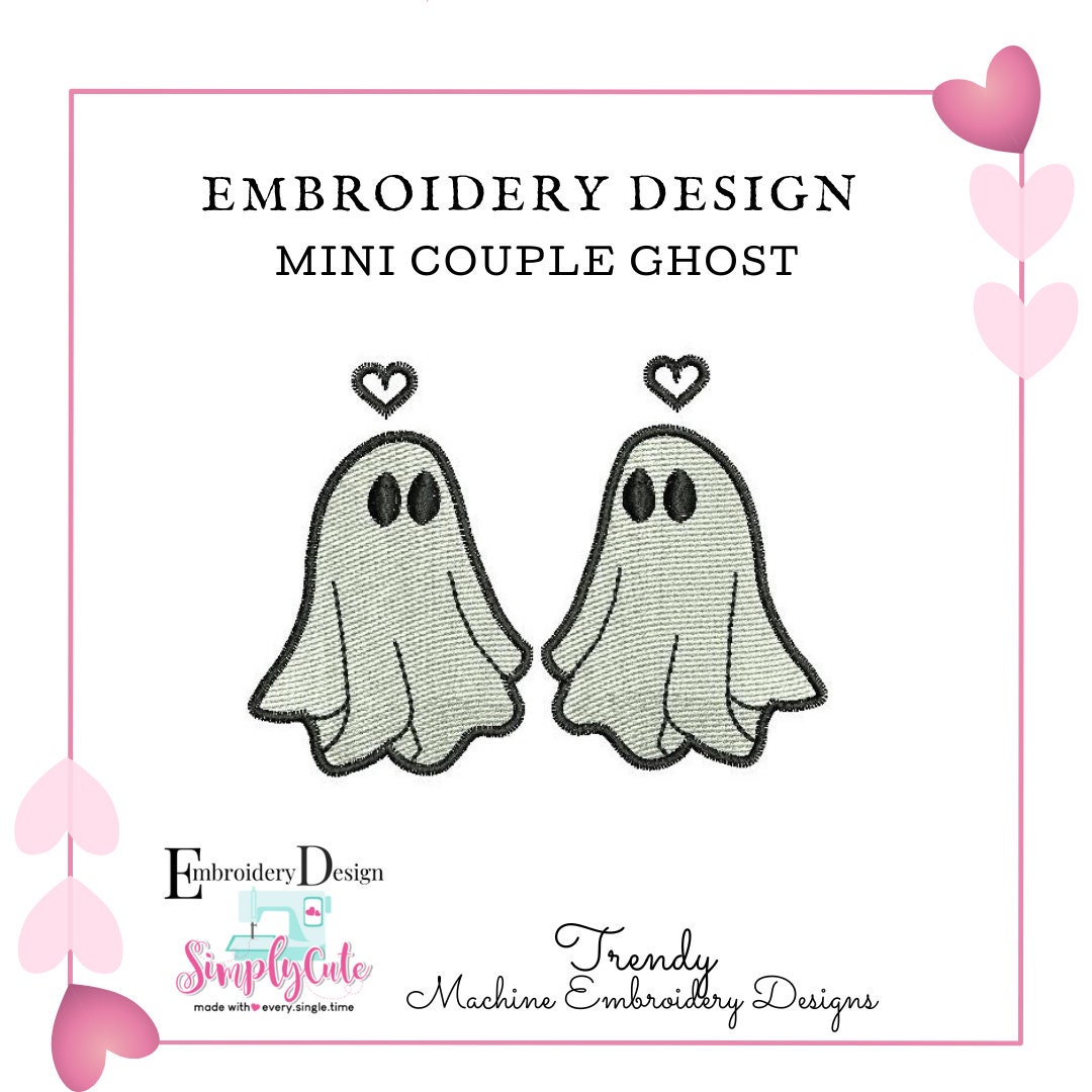 Halloween Embroidery Designs | Ghost Embroidery File | Ghost Embroidery ...