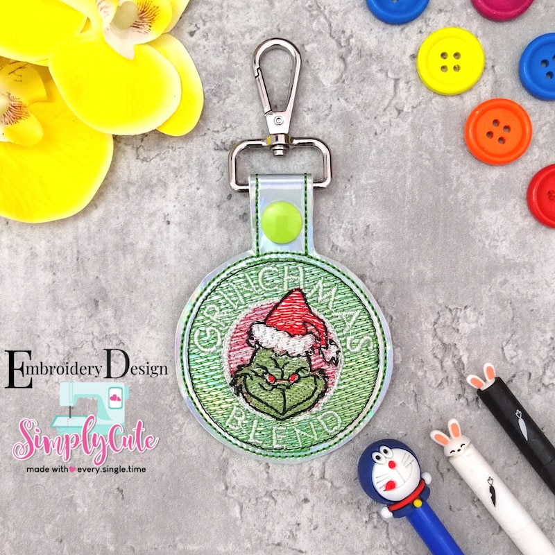 Grinch Embroidery Design - Etsy