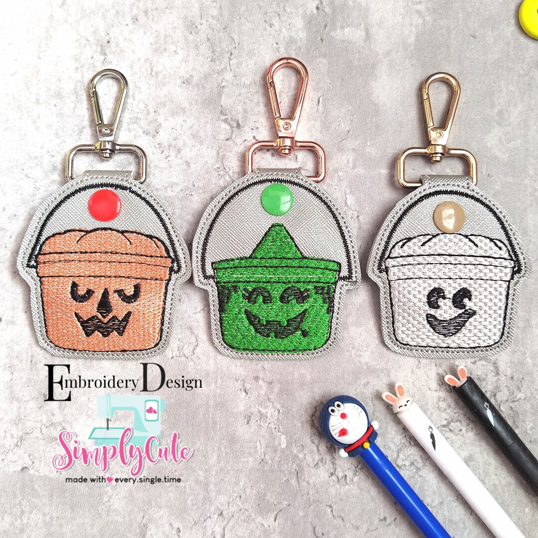 Halloween Embroidery Designs, Machine Embroidery Designs, Key Fob ...