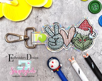 Grinch Key Embroidery - Etsy