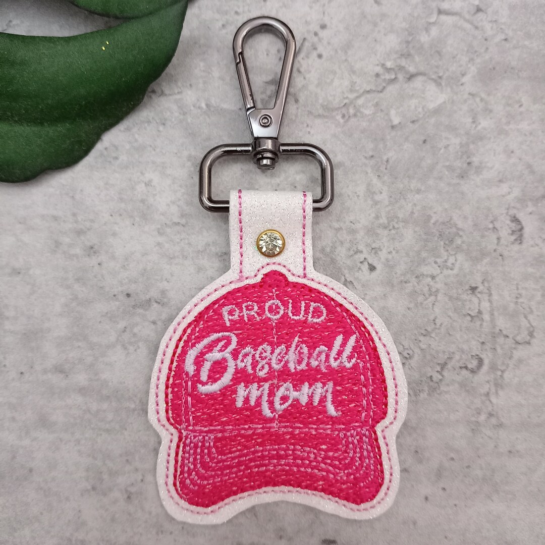 Baseball Mom Embroidery Designs, ITH Snap Tab Embroidery Design ...